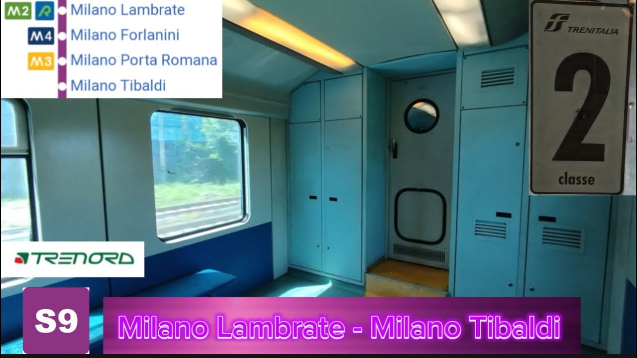 🚉 PIANO RIBASSATO con E464 in DTS da MILANO LAMBRATE a MILANO TIBALDI ...