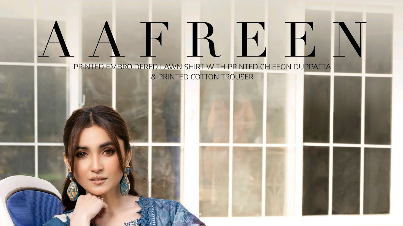 AAFREEN BY RIAZ ART'S EMBROIDERED CHICKEN KARI LAWN COLLECTION - YouTube