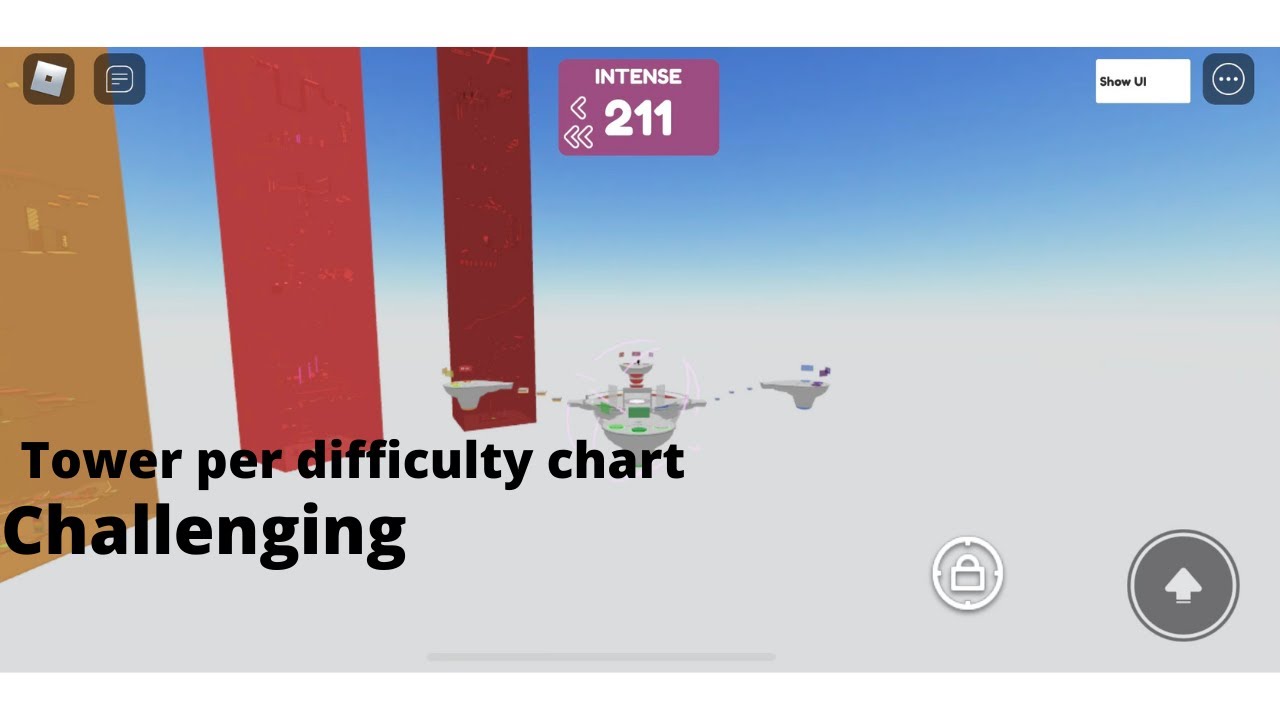 Tower per Difficulty Chart Obby - Challenging Difficulty - YouTube