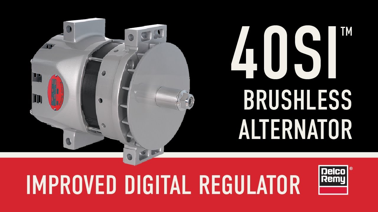 Delco Remy 40SI Brushless Alternator | Improved Digital Regulator - YouTube
