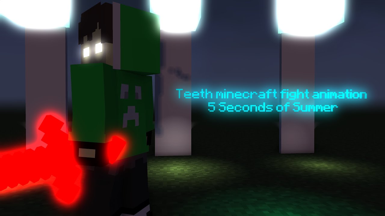 5 Seconds of Summer - Teeth minecraft fight animation - YouTube Music