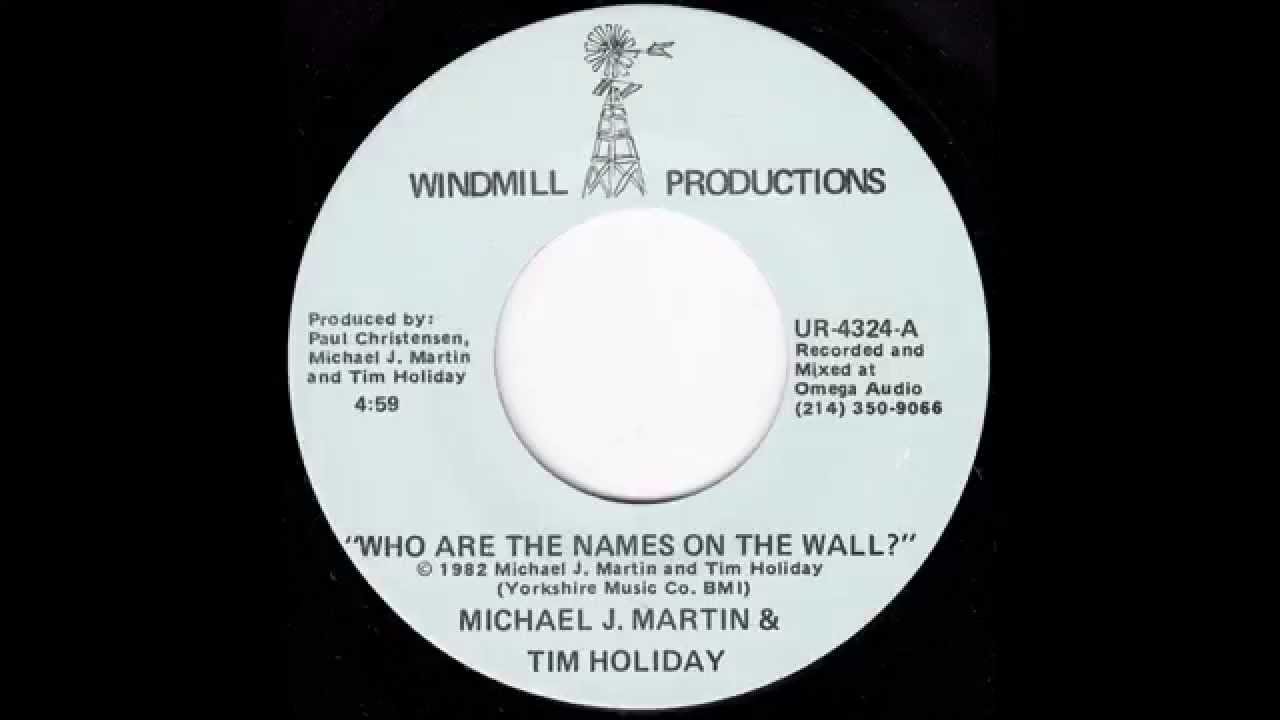 Michael J. Martin & Tim Holiday - Who Are the Names on the Wall? - YouTube