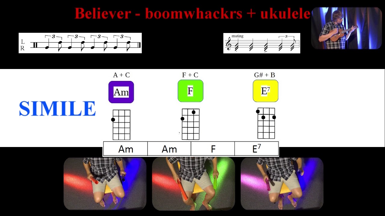 PWM: Believer - Boomwhackers and ukulele off 3/11 - YouTube