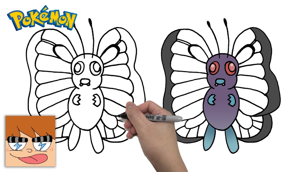 How to draw Pokemon | Butterfree - YouTube