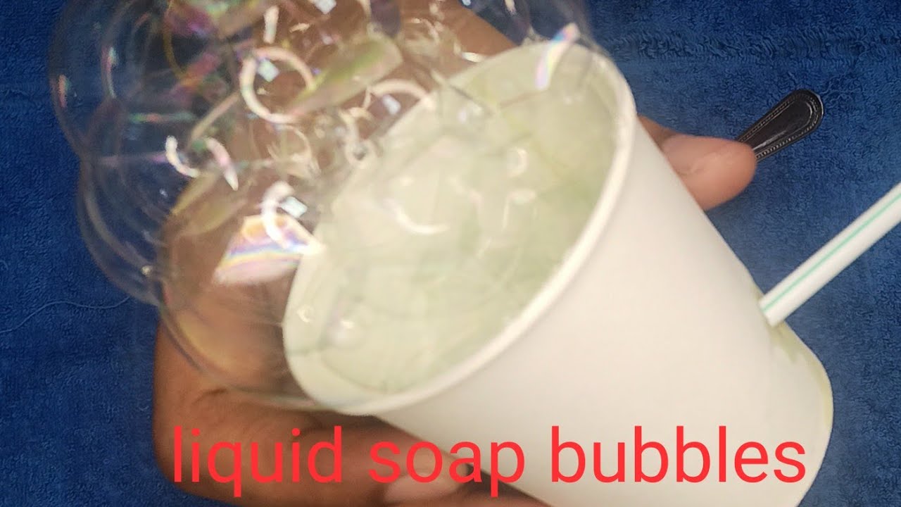 Easy water bubbles using straw/ Fun bubbles experiment for kids using ...