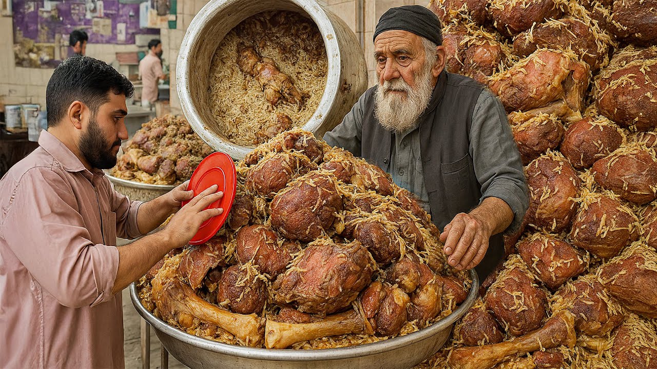 Cheap Pakistani foods in Afghanistan | Kabuli Pulao | fried chicken ...