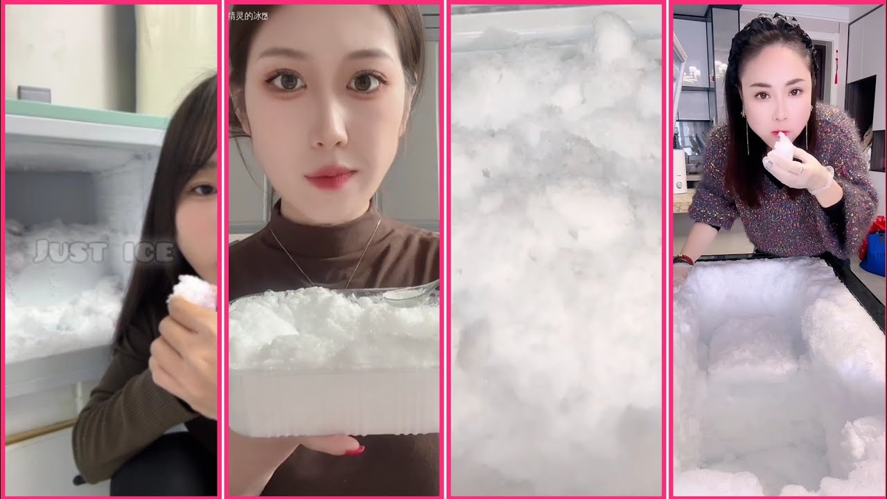 ️Asmr - Ice Eating Asmr - Freezer Frost Eating - White Ice Eating - Ice ...