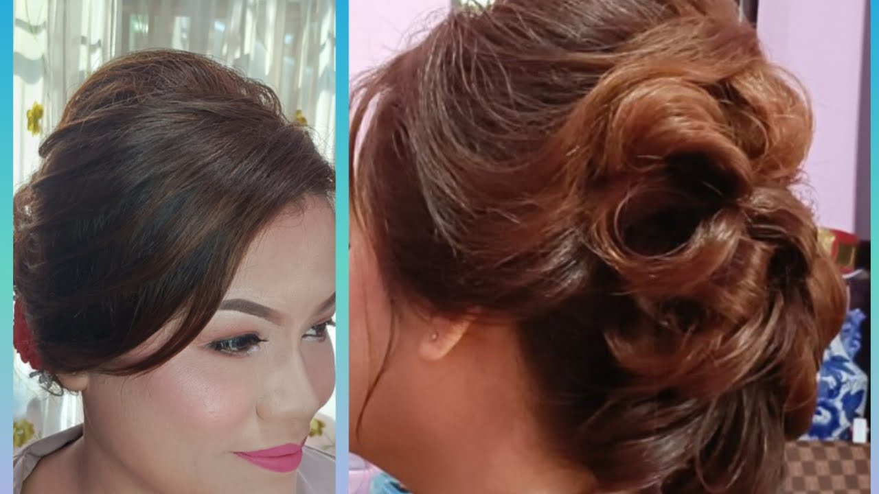 tutorial sanggul kerli gampang simpel cantik makeup bunda asih - YouTube