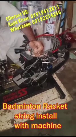 Badminton Racket String Install #badminton #cricket #technology - YouTube