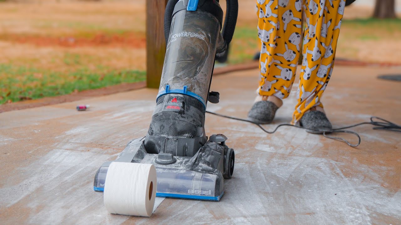 Bissell PowerForce Helix Vacuuming Toilet Paper - YouTube
