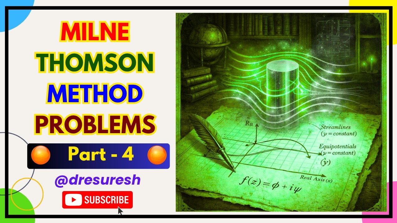 5. Milne Thomson Method : problems - Part : 4 - Unit - 4 : 21MAB102T ...