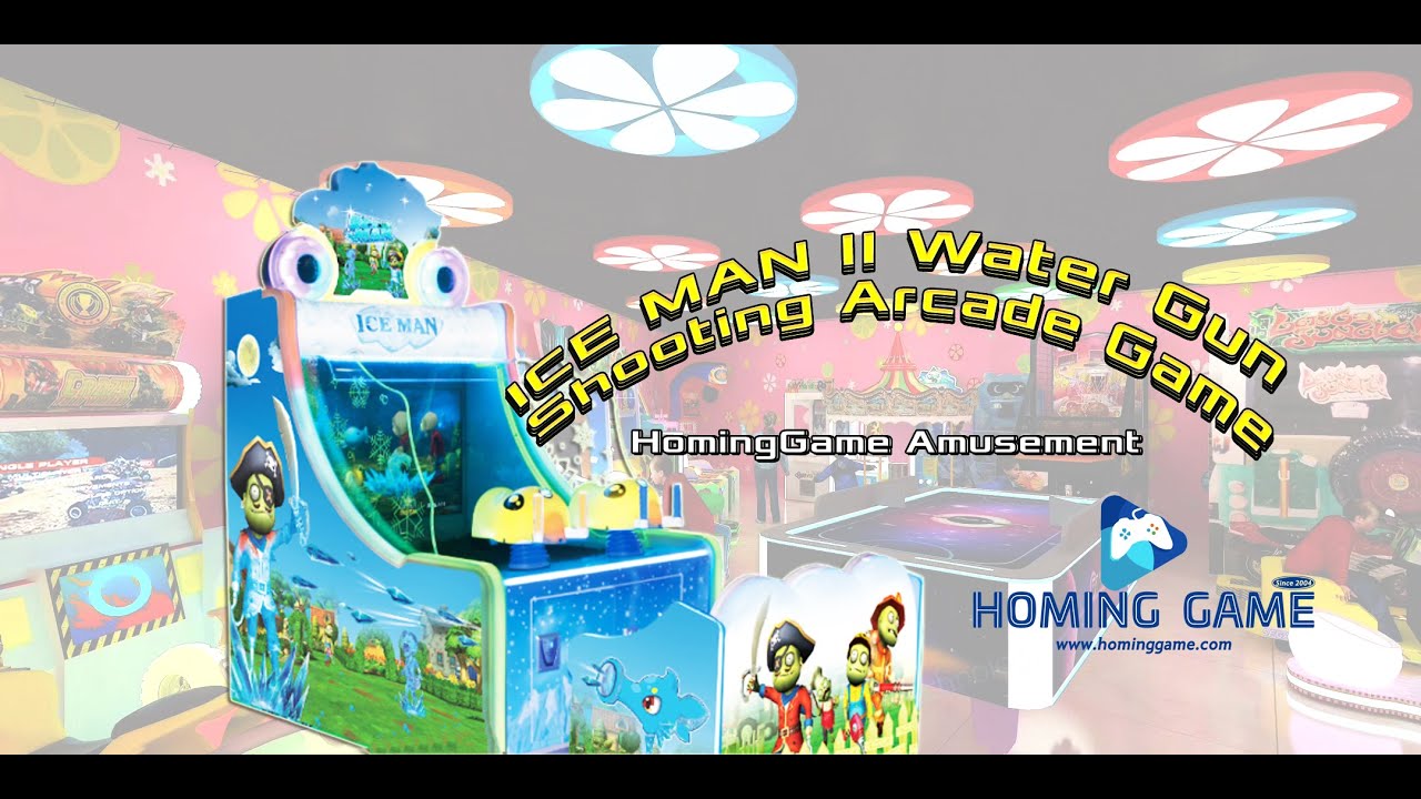 ICE MAN II water Gun Shooting kids Arcade Game Machine produce by ...