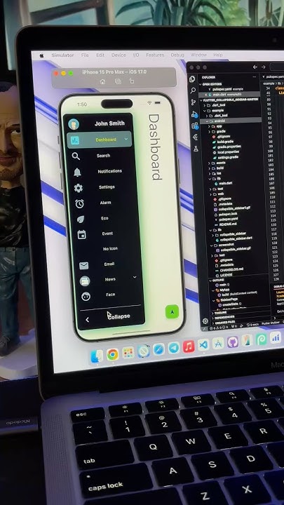 Stunning Collapsible Sidebar in Flutter | Modern UI Design Example 📱 #flutter #shorts # ...