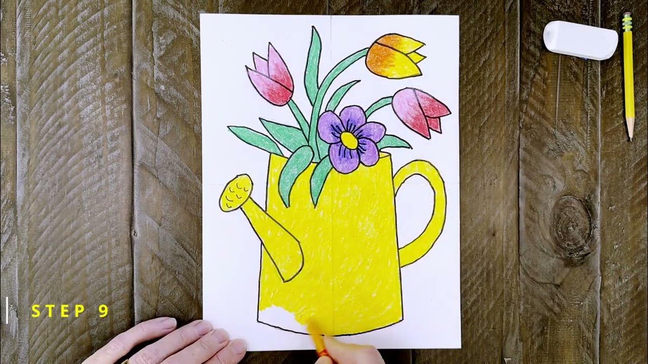 How to Draw Spring Flowers - YouTube