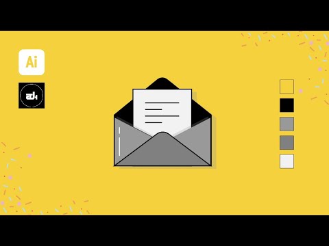 How to create a sleek and modern email icon design in Adobe illustrator ...