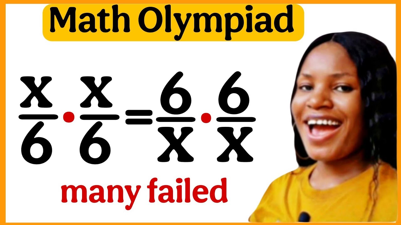 A nice math Olympiad algebra question - YouTube
