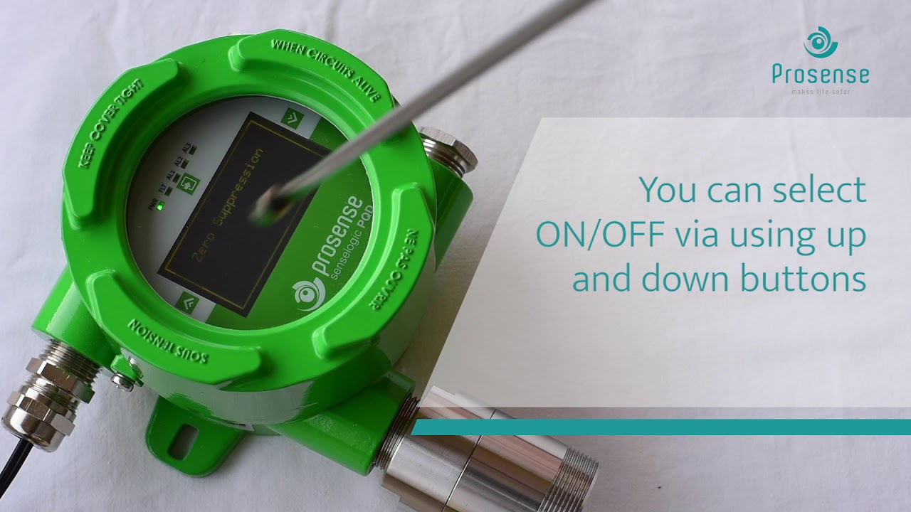 Prosense PQD Series Gas Detector - Zero Suppression - YouTube