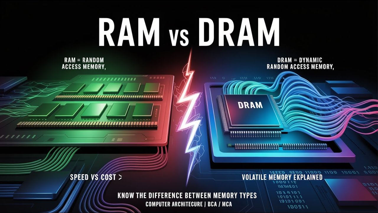 RAM vs DRAM Explained - YouTube