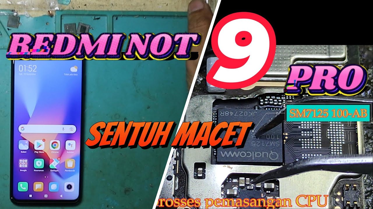 REDMI NOT 9 PRO touch not working sentuh macet - YouTube