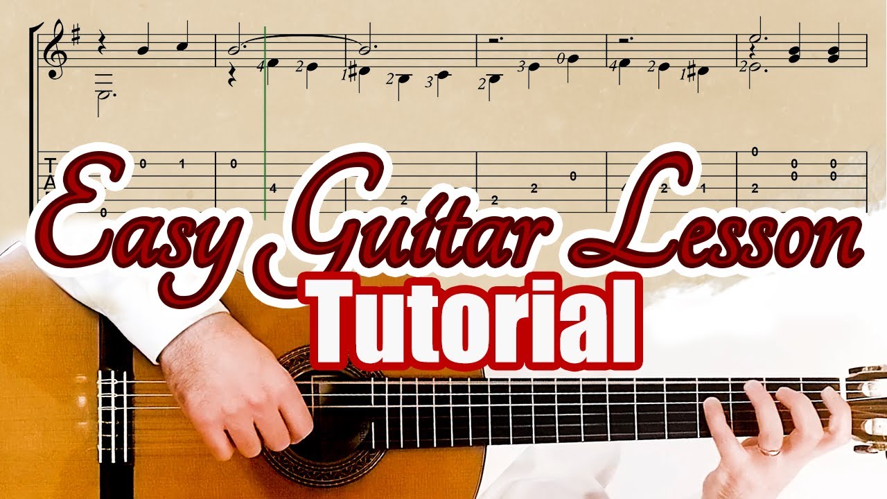 Easy Guitar Lesson - Dionisio Aguado - YouTube
