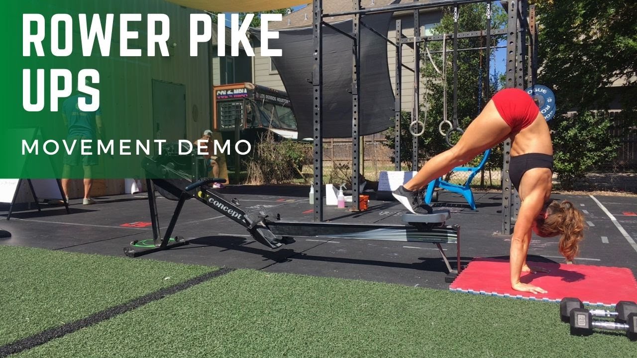 Rower Pike Ups Demo | How to do Rower Pike Ups - YouTube
