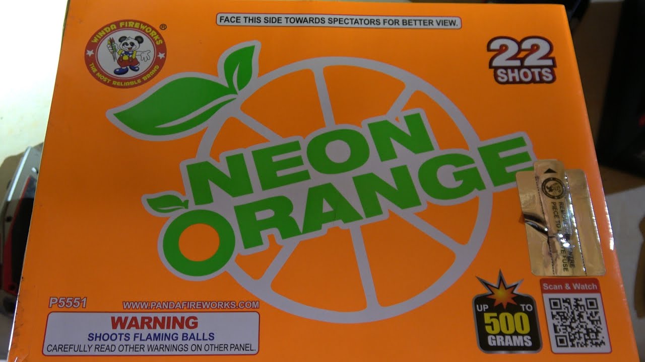 Neon Orange 22 shot 500g cake by Winda - YouTube