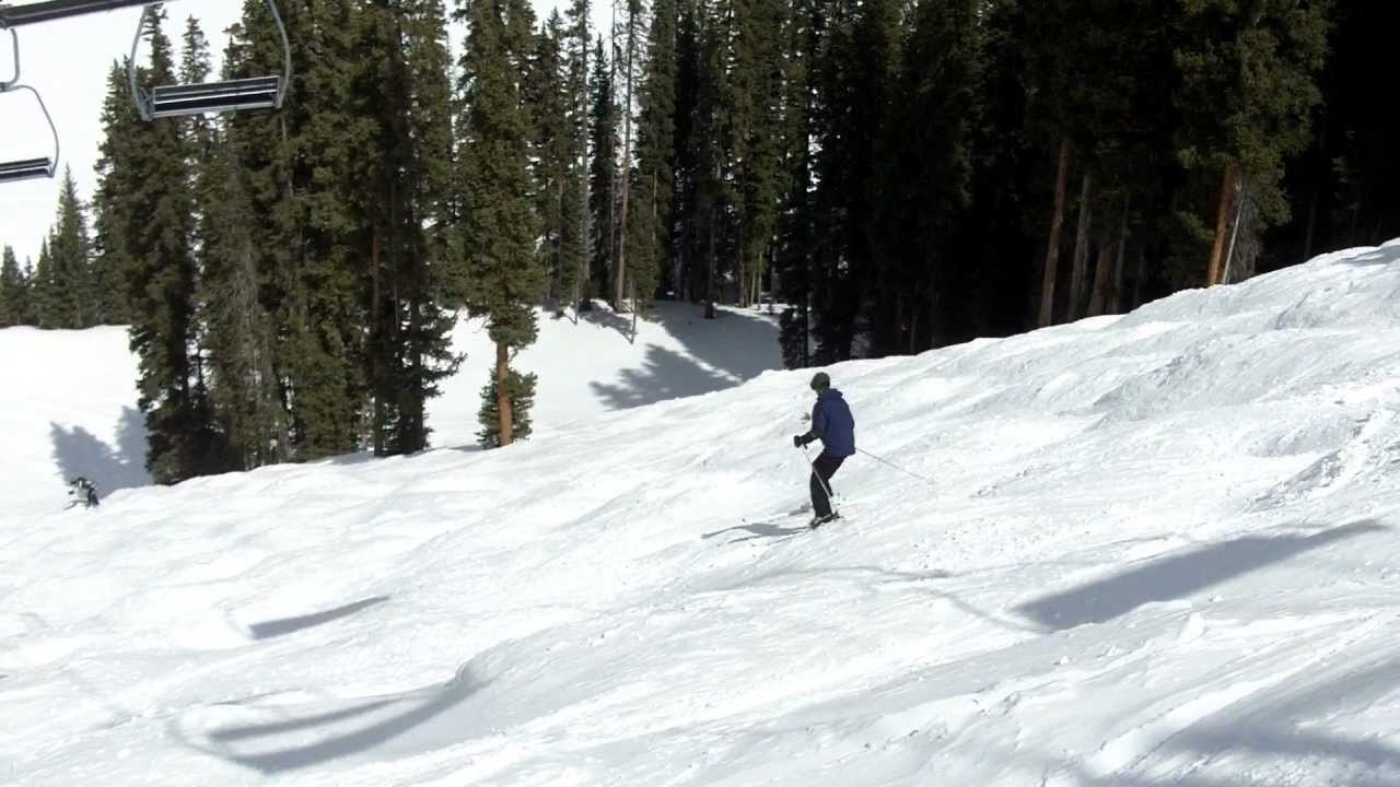Durango ski trip - Nam's black mogul run - YouTube