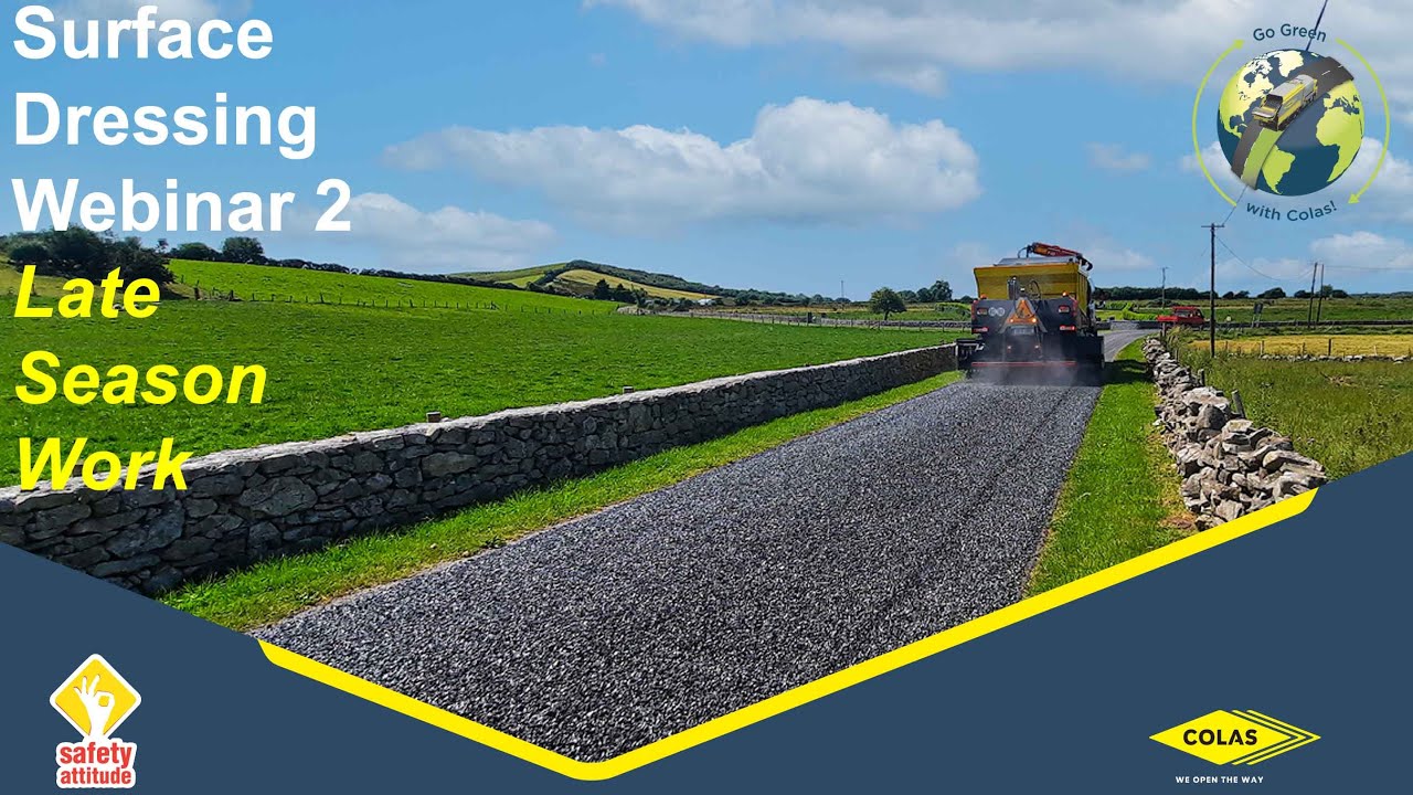 Surface Dressing Webinar 2 (Late Season Work) - COLAS Ireland - YouTube
