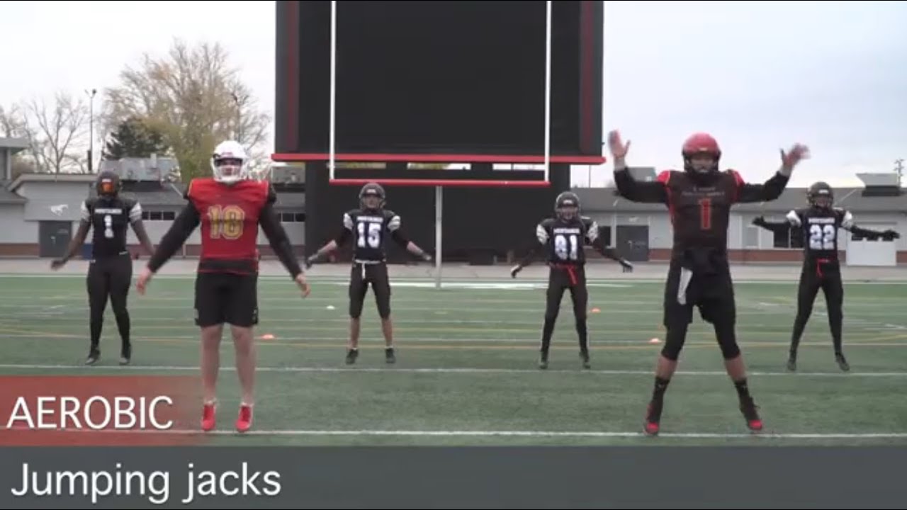Jumping jacks - Football NMT warm-up exercise - YouTube