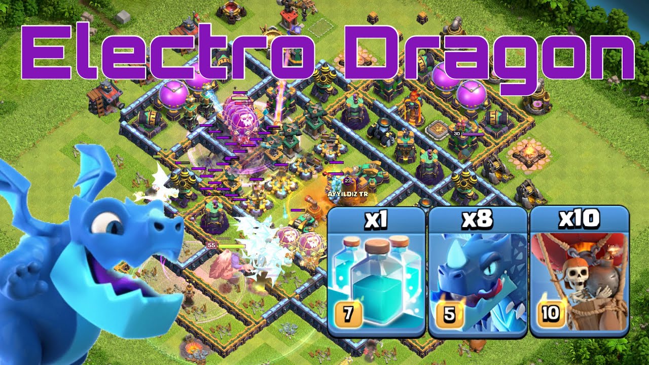 ELECTRO DRAGON! Th14 Mass EDRAGS Legend League Attacks 2021 Sep! Clash ...