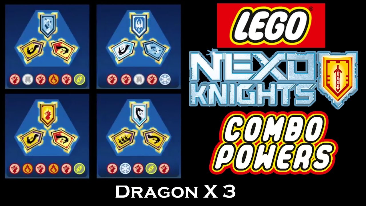 Combine 3 Dragon Shields, What Power Will Be -- Lego Nexo Shield Combo ...