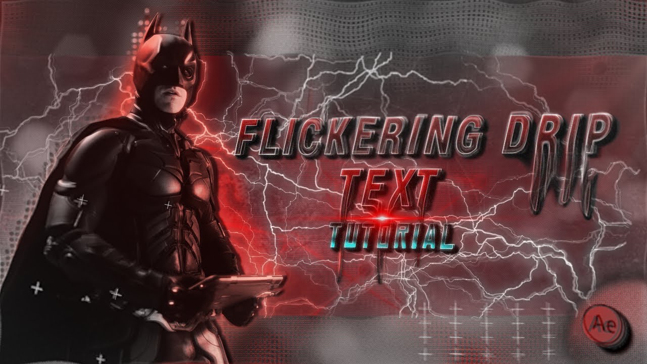 How To Make Flickering Drip Text In After Effects Tutorial #aftereffects #tutorial #text #howto ...