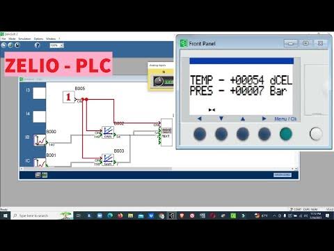 How to display and read the multiple analog value on PLC screen / Schneider zelio PLC ...