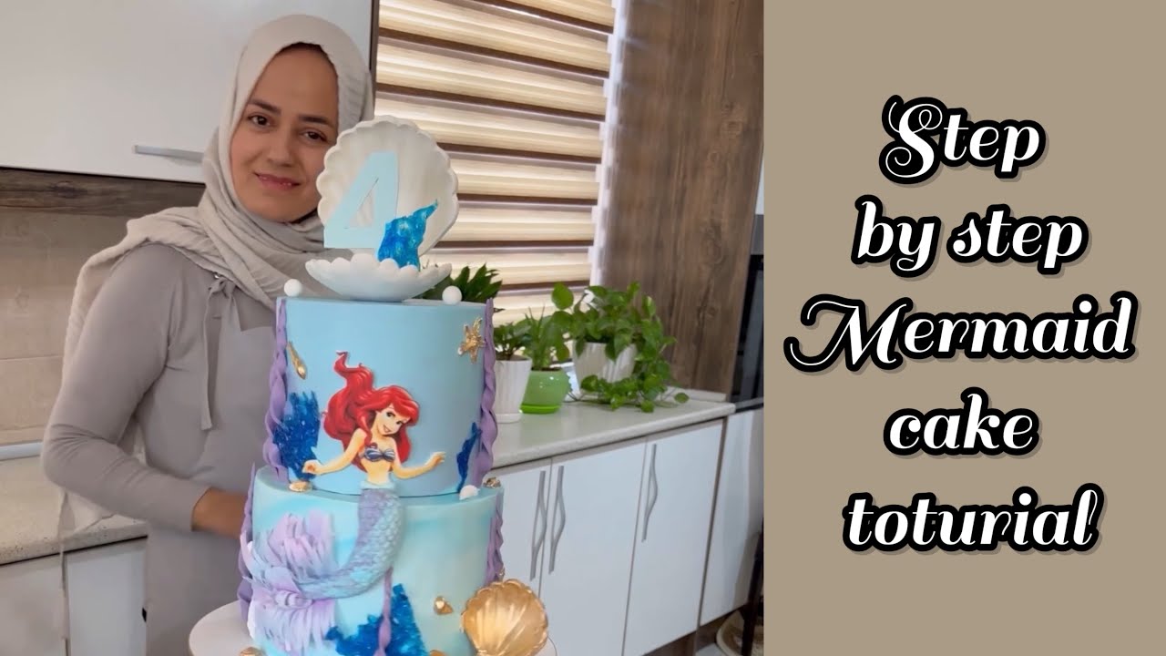 Creating The Little Mermaid Cake: A Step-:By-Step Tutorial - YouTube