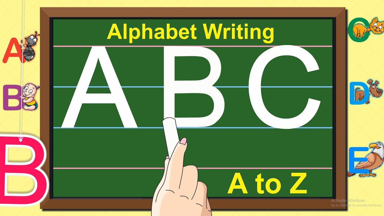 Writing Alphabet for Children | Alphabet for Kids | Learning Booster ...