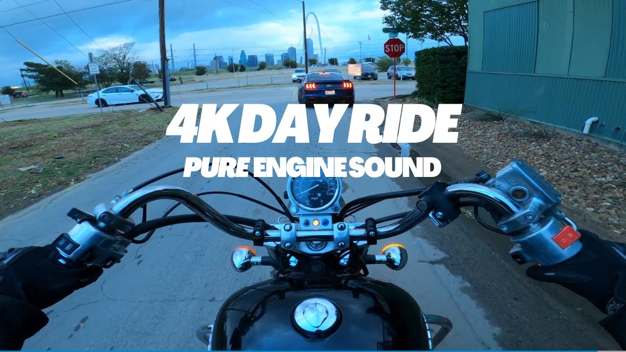 4K - Day Ride - 1100cc Pure Engine Sound - YouTube