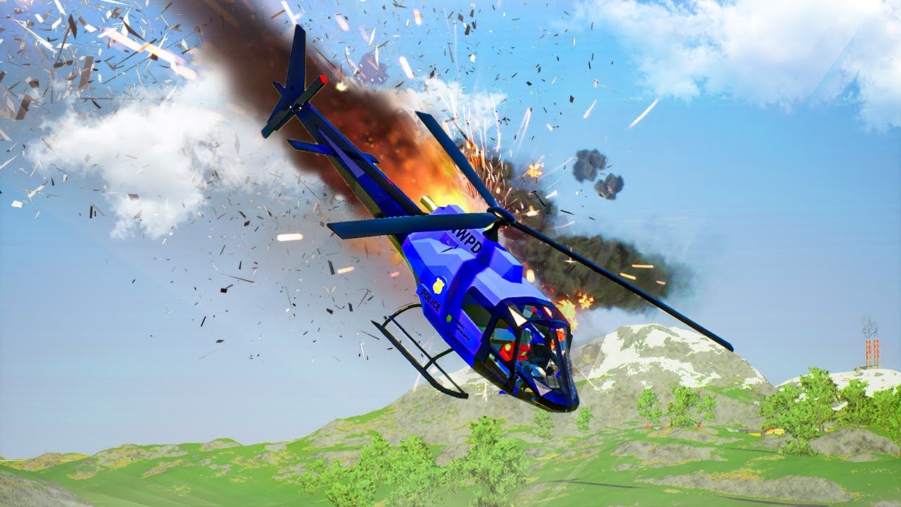 LEGO Helicopter Crash - Bricks & Turbulence BRICK RIGS - YouTube