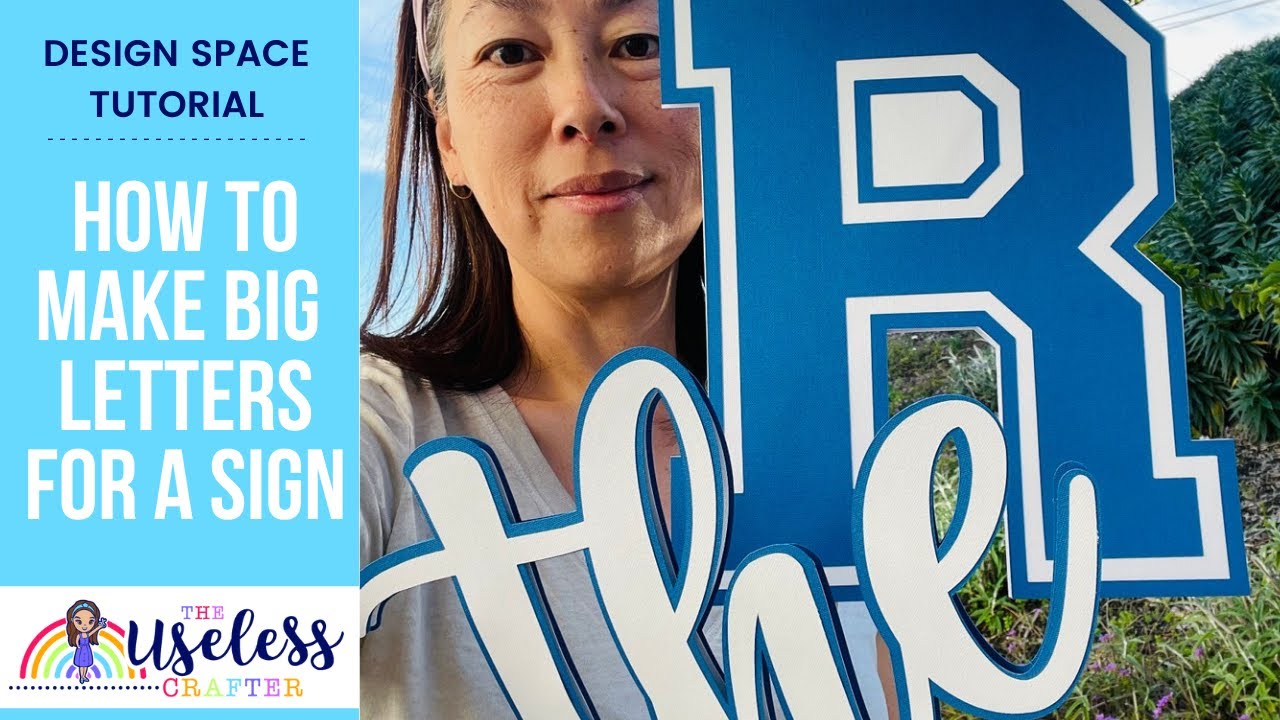 How To Make Big Letters For A Sign DIY Signs For Sports Cricut How To Make Big Letters For A Sign DIY Signs For Sports Cricut