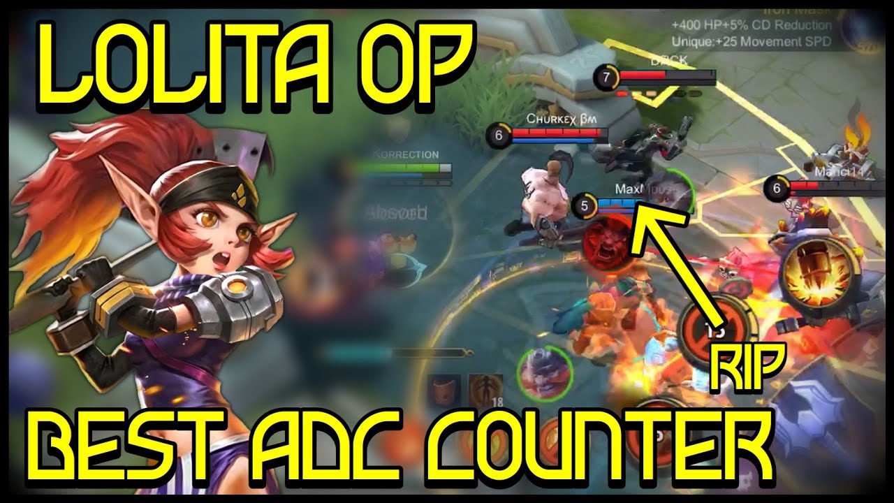 THE BEST ADC COUNTER | Mythic Lolita Play | Beg AoV MLBB | Mobile ...