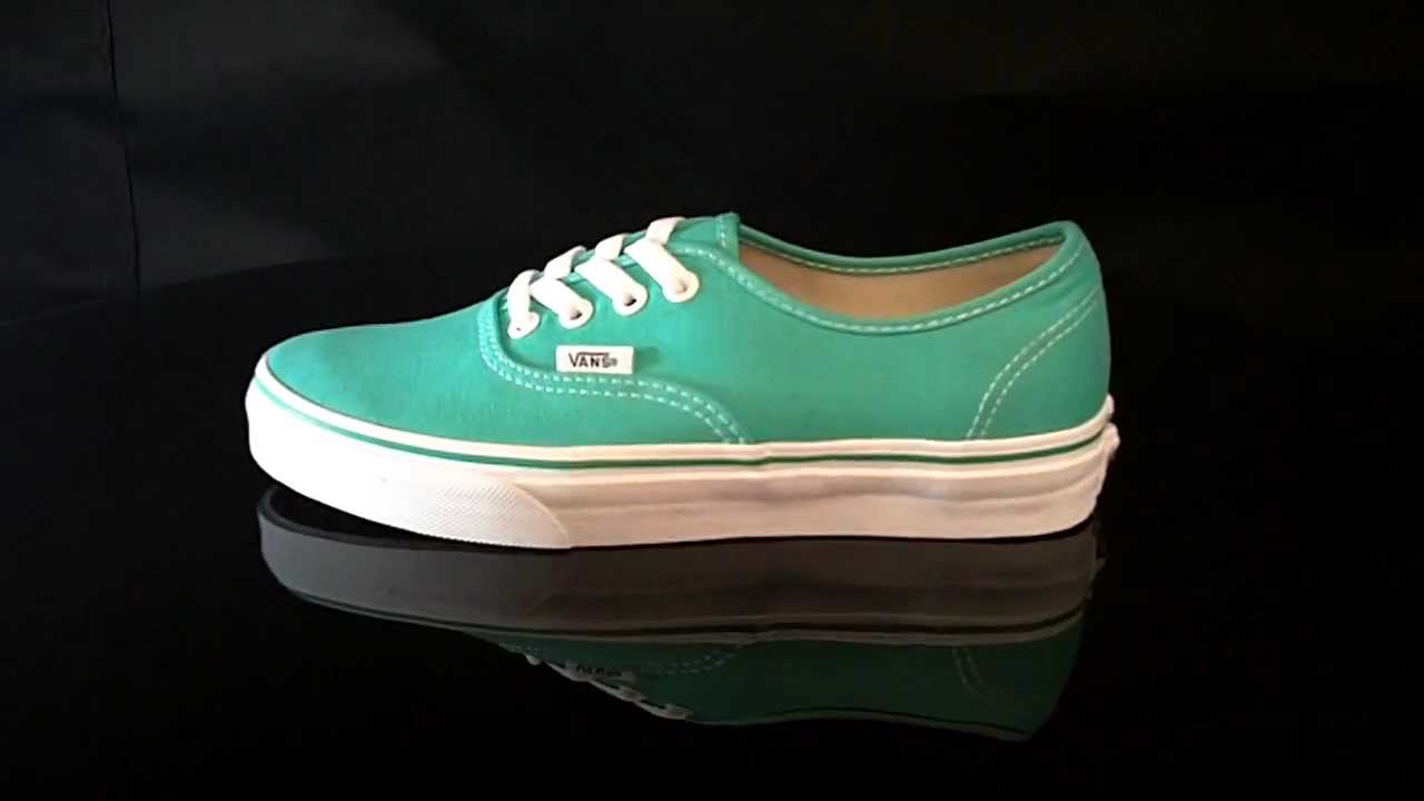 Vans Authentic Pool Green True White VQER6LK - YouTube