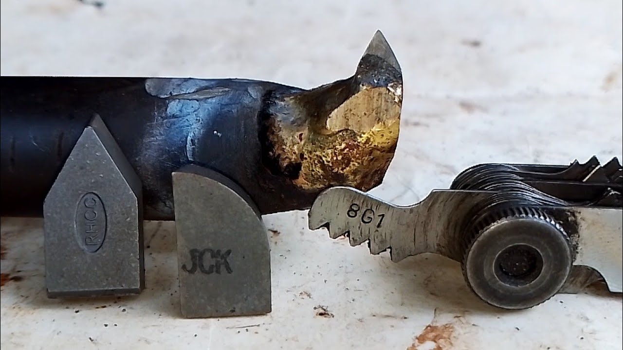 creative ideas in every machining job, make a spiral thread for a meat ...