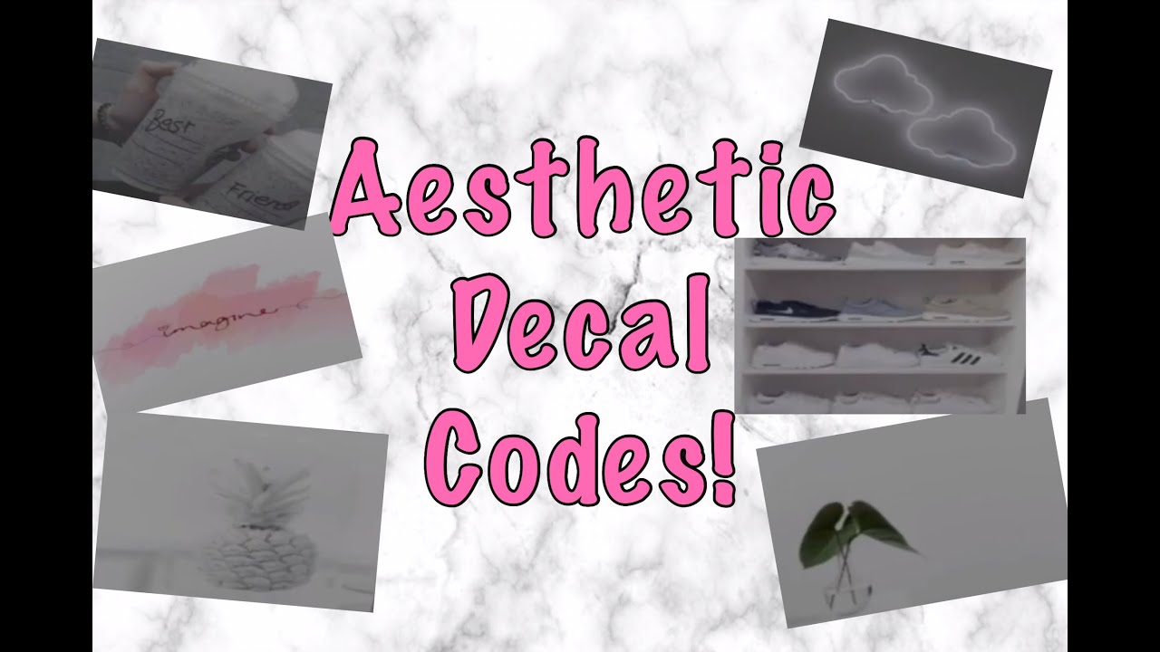 Aesthetic Decal Codes! | Roblox | WatermelonGirl1803🍉 - YouTube