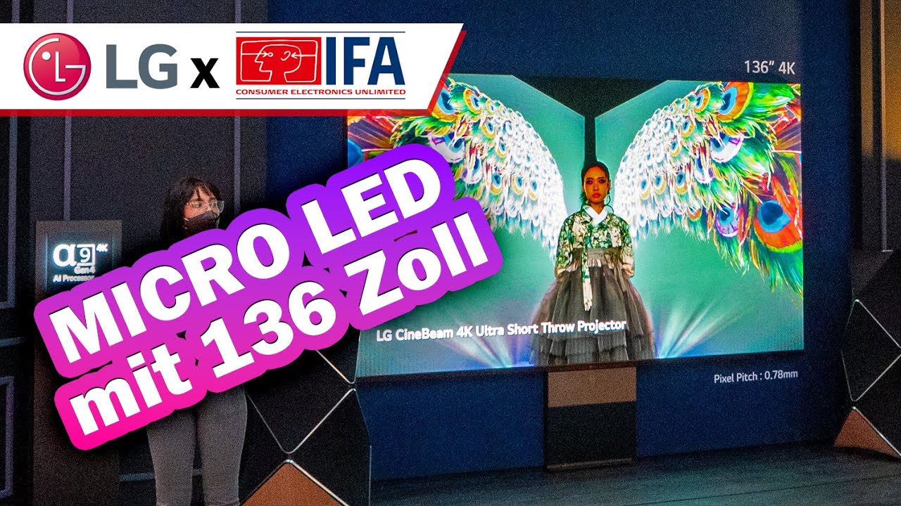 136 Zoll Micro-LED-TV von LG auf der IFA 2022 - YouTube