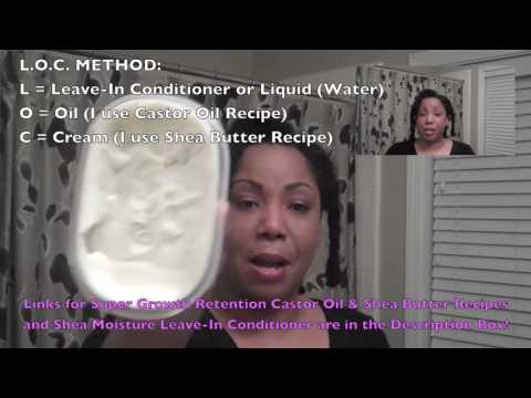How to Seal Moisture into Natural Hair - LOC Method - YouTube