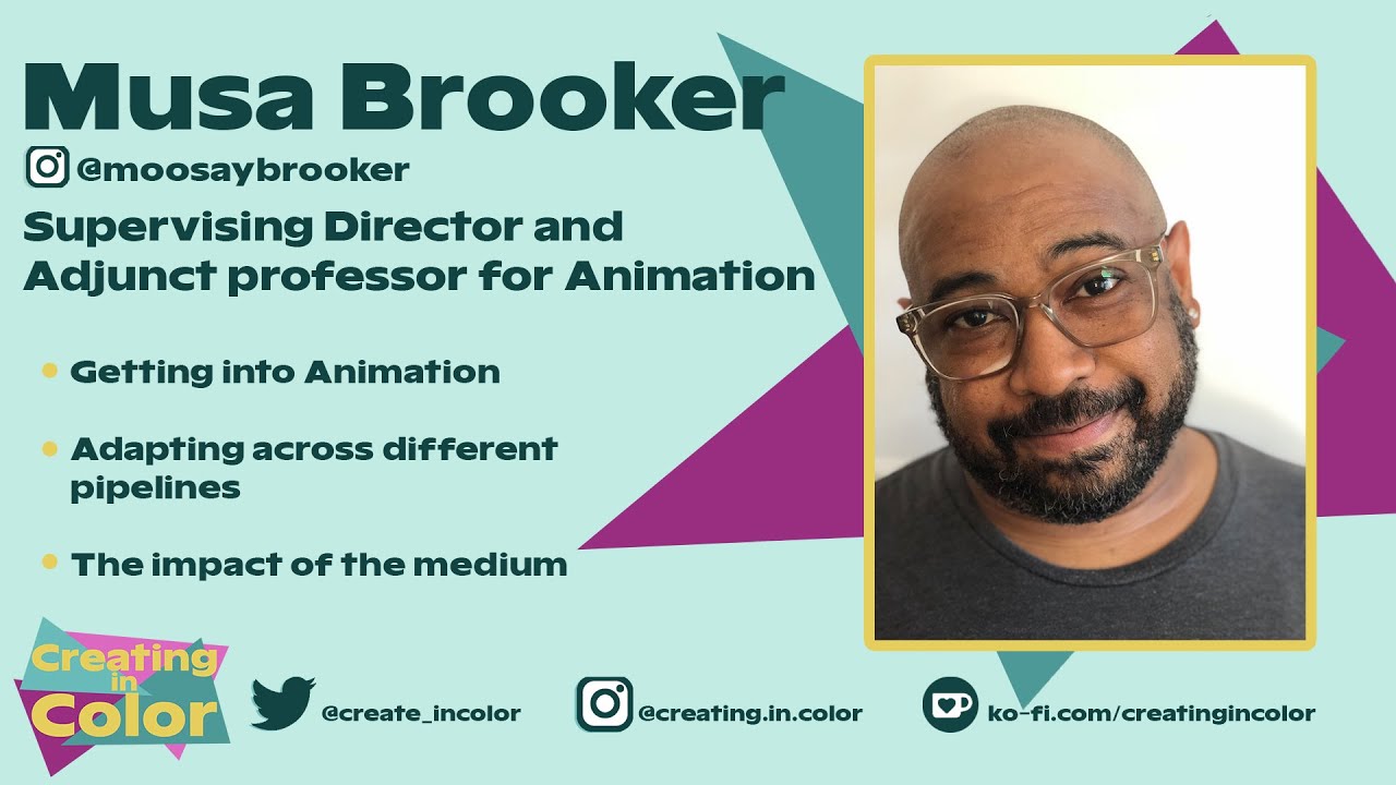 Musa Brooker: Supervising Director and Adjunct Professor for Animation ...