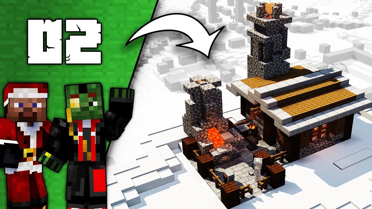 Minecraft Schmiede bauen deutsch 🎄 Minecraft Adventskalender #02 - YouTube
