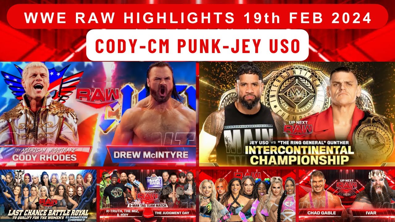 WWE Raw Highlights 19 Feb 2024 - YouTube
