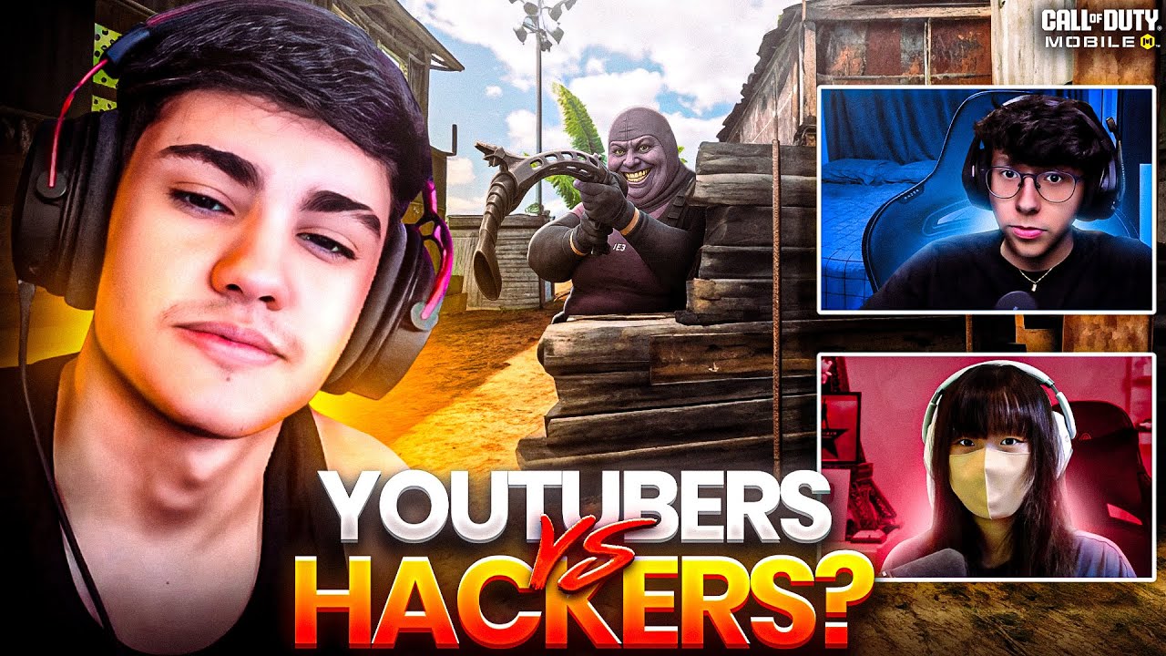 JOGUEI COM 2 YOUTUBERS FAMOSOS CONTRA HACKERS NO COD MOBILE! - Feat ...