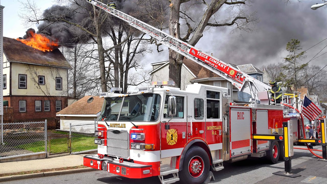 Orange Fire Department 4th Alarm House Fire 4-18-22 - YouTube