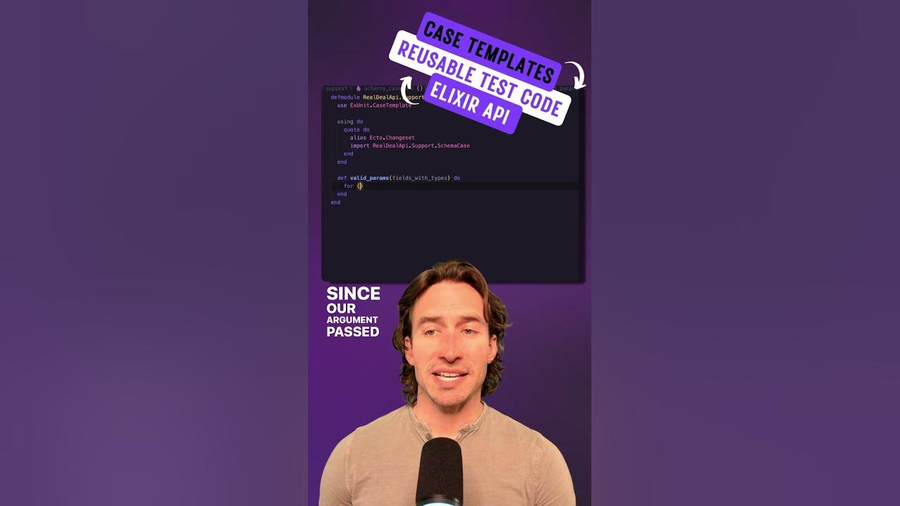 Using Case Template For Reusable Test Code In Our Elixir Rest Api Tutorial Youtube